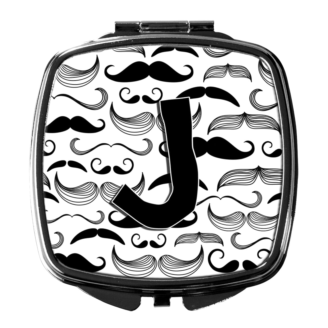 Letter J Moustache Initial Compact Mirror - Walmart.com