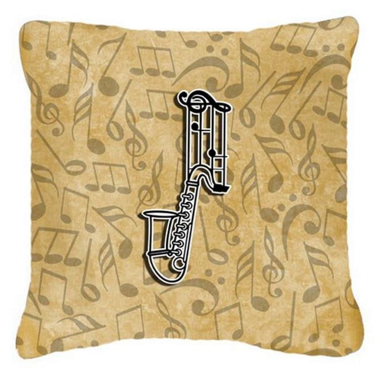 Letter J Musical Instrument Alphabet Canvas Fabric Decorative Pillow ...