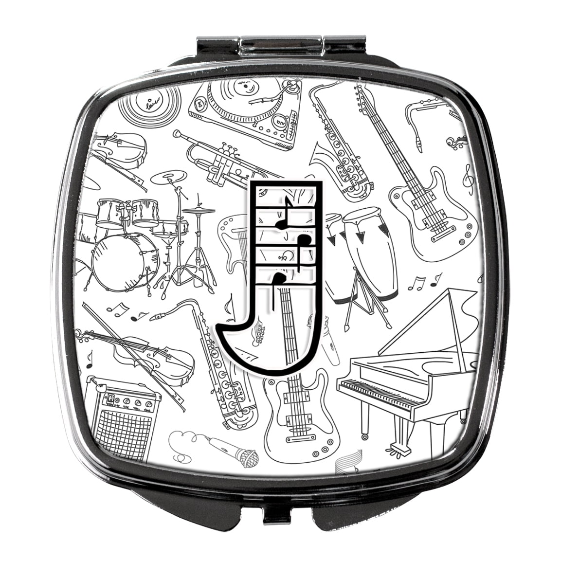 Letter J Musical Note Letters Compact Mirror - Walmart.com