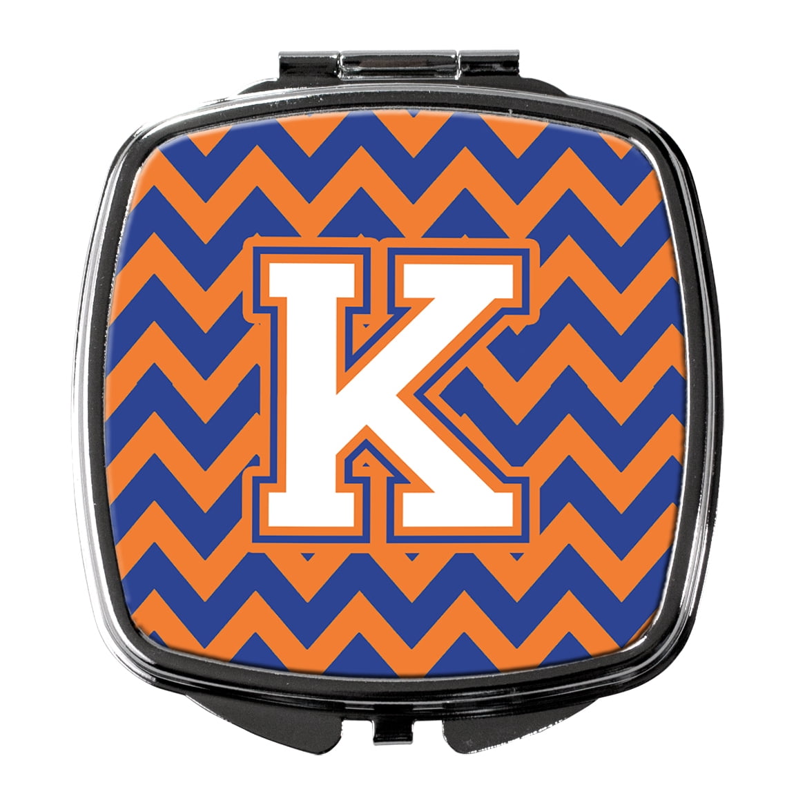 Letter K Chevron Blue and Orange 3 Compact Mirror CJ1060-KSCM - Walmart.com