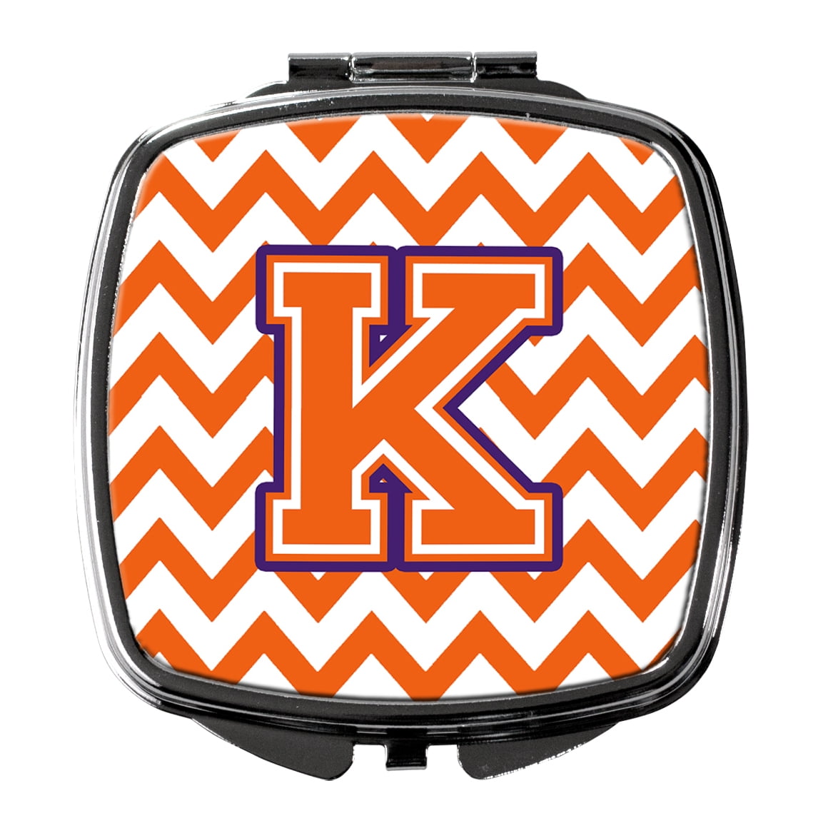 Letter K Chevron Orange and Regalia Compact Mirror - Walmart.com