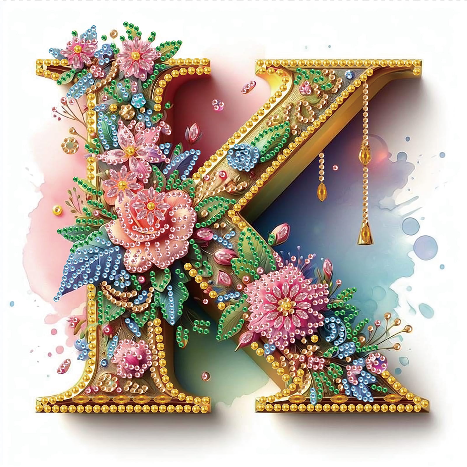 Letter K Diamond Art Painting Kit - Walmart.com