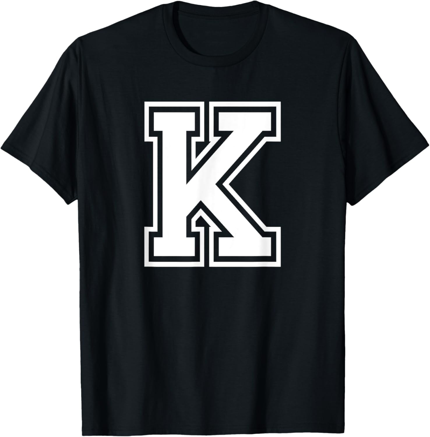 Letter K Name Initial Varsity Alphabet Monogram Funny Creative Graphic ...