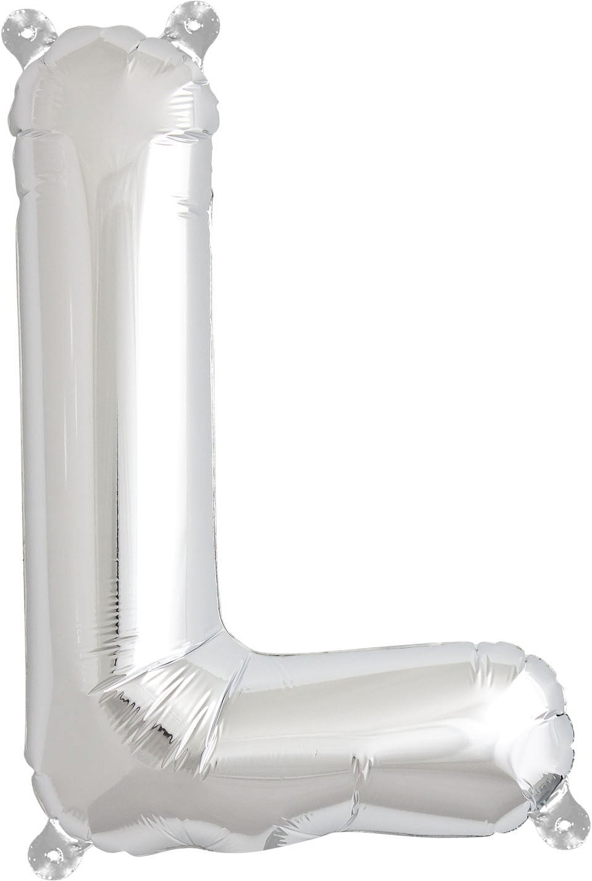Letter L Balloon, 13.5", Silver - Walmart.com