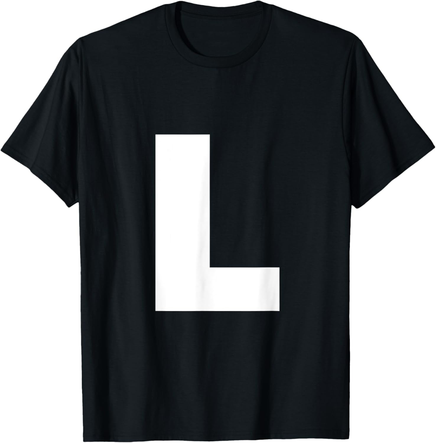 Letter L Capital Alphabet Monogram Initial T-Shirt men and women can ...