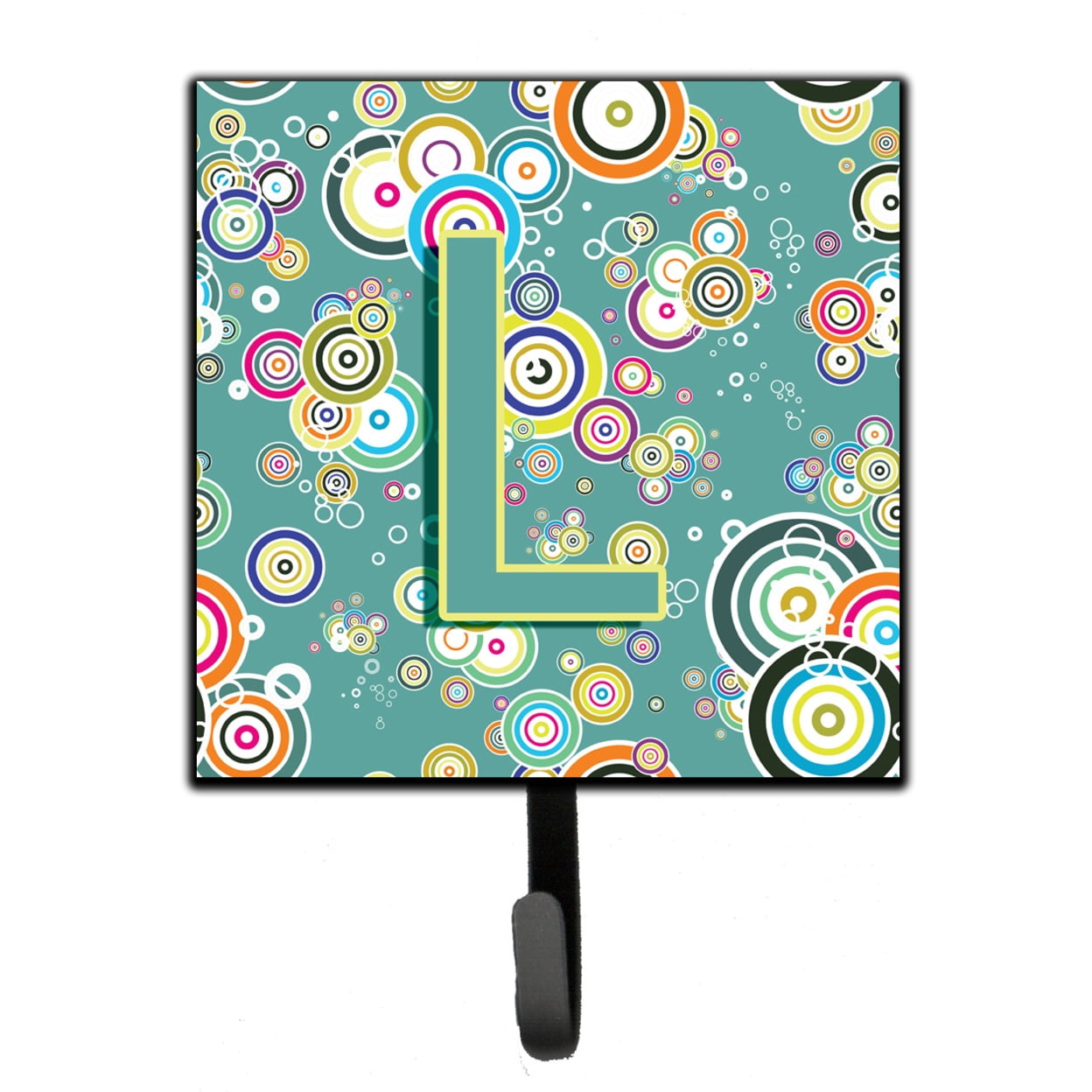 Letter L Circle Circle Teal Initial Alphabet Leash or Key Holder ...