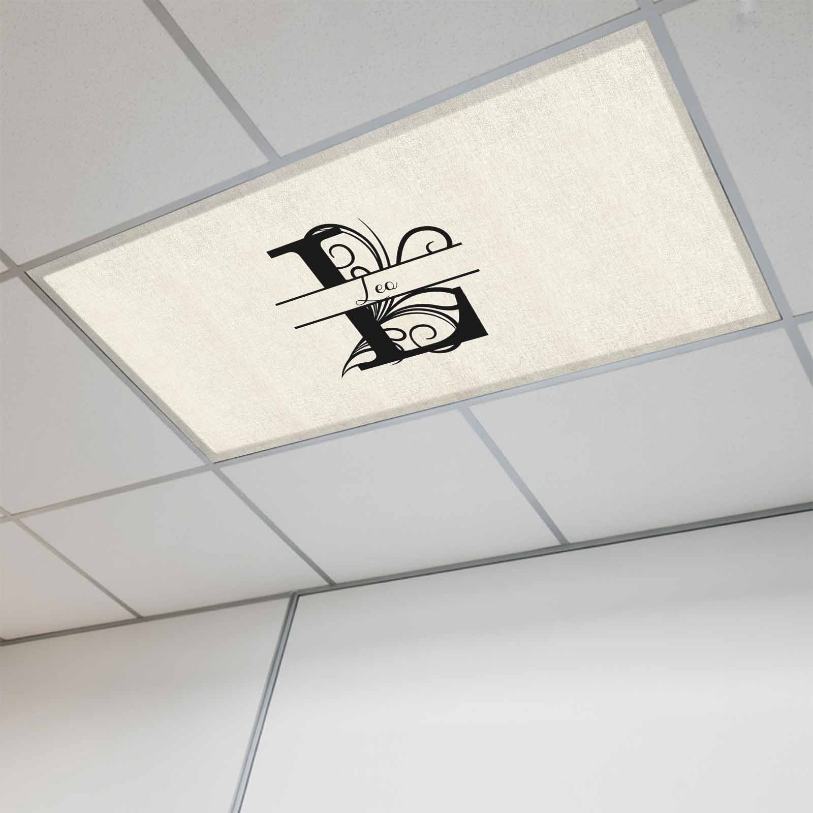 Letter L Fluorescent Light Covers, Monogram Words Magnetic Light Covers ...