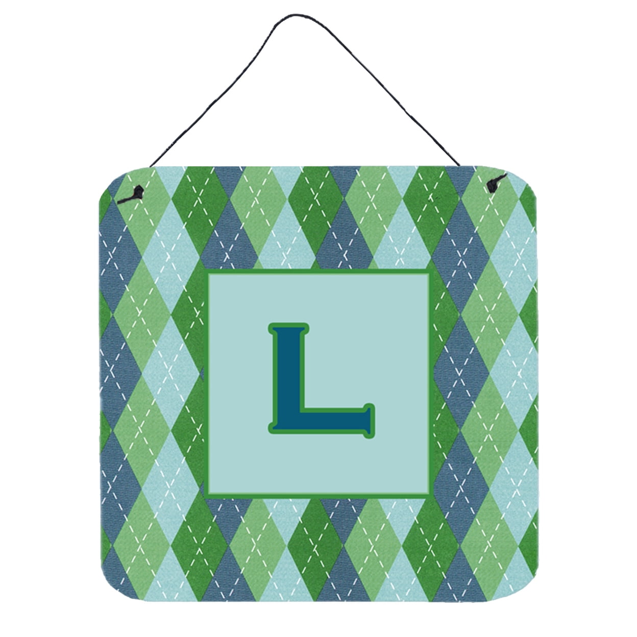 Letter L Initial Monogram - Blue Argoyle Wall or Door Hanging Prints ...