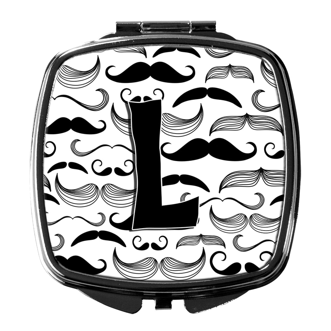 Letter L Moustache Initial Compact Mirror - Walmart.com