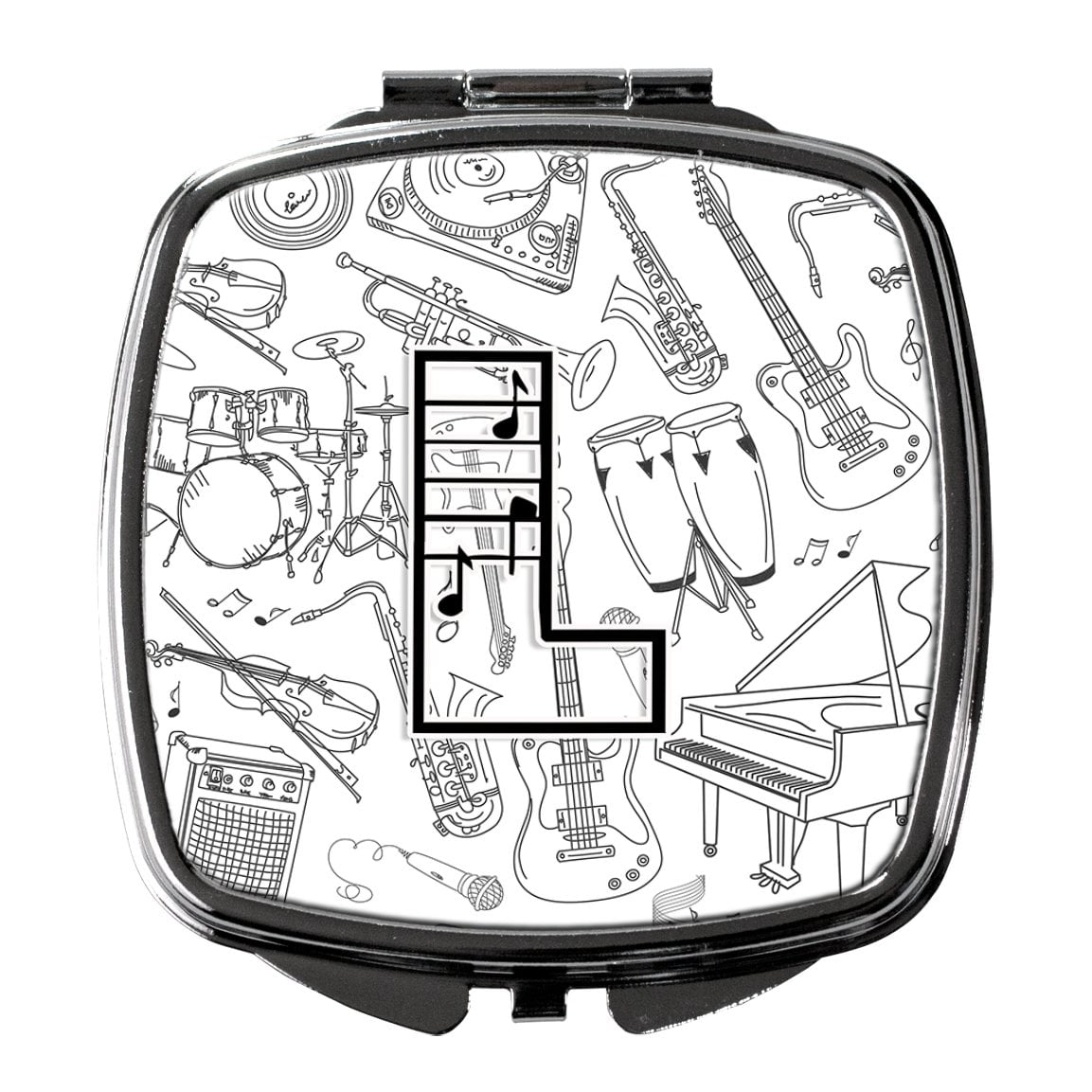 Letter L Musical Note Letters Compact Mirror - Walmart.com