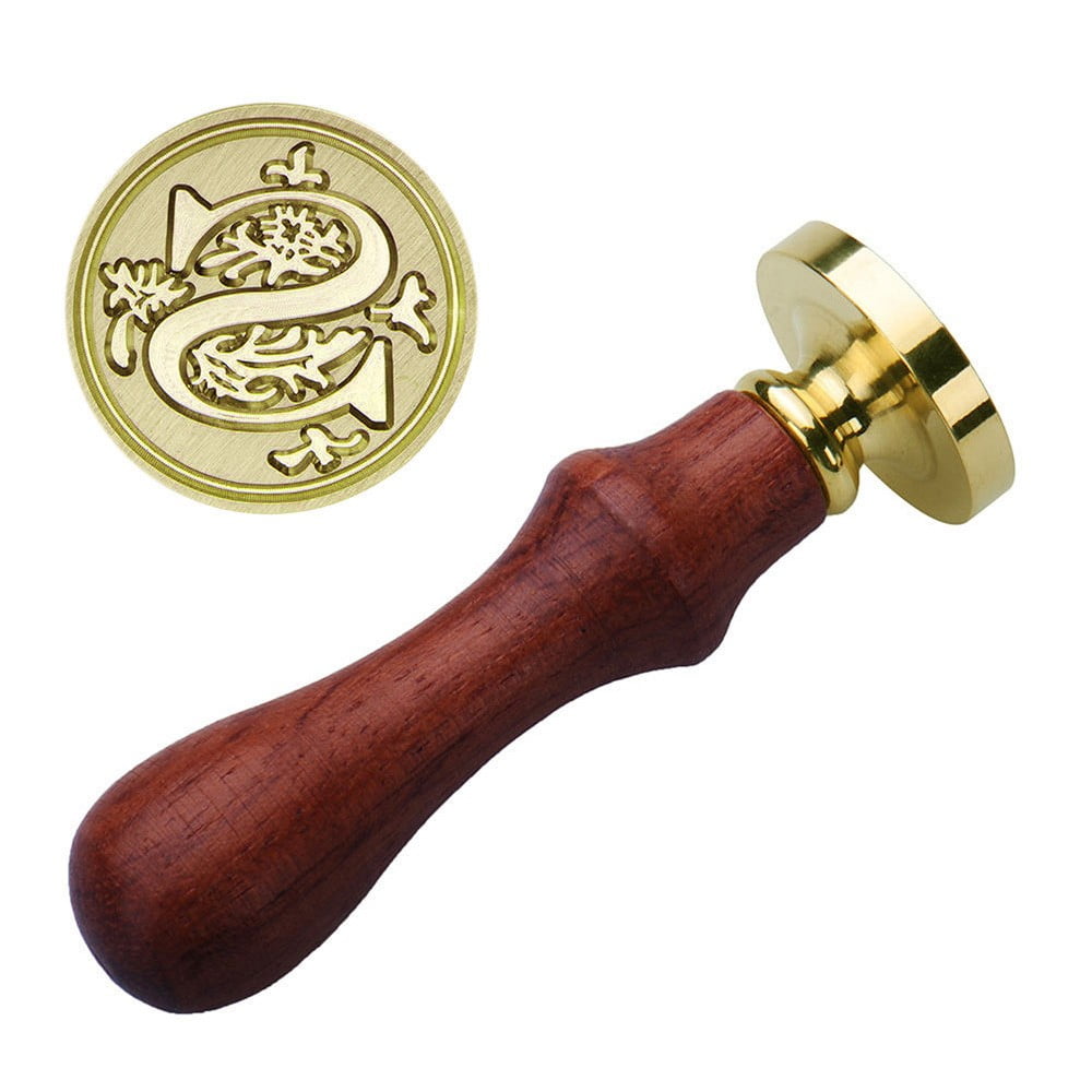 Letter Large Pencil Case, Pencil Bags, Alphabet Initial Sealing Stamp ...