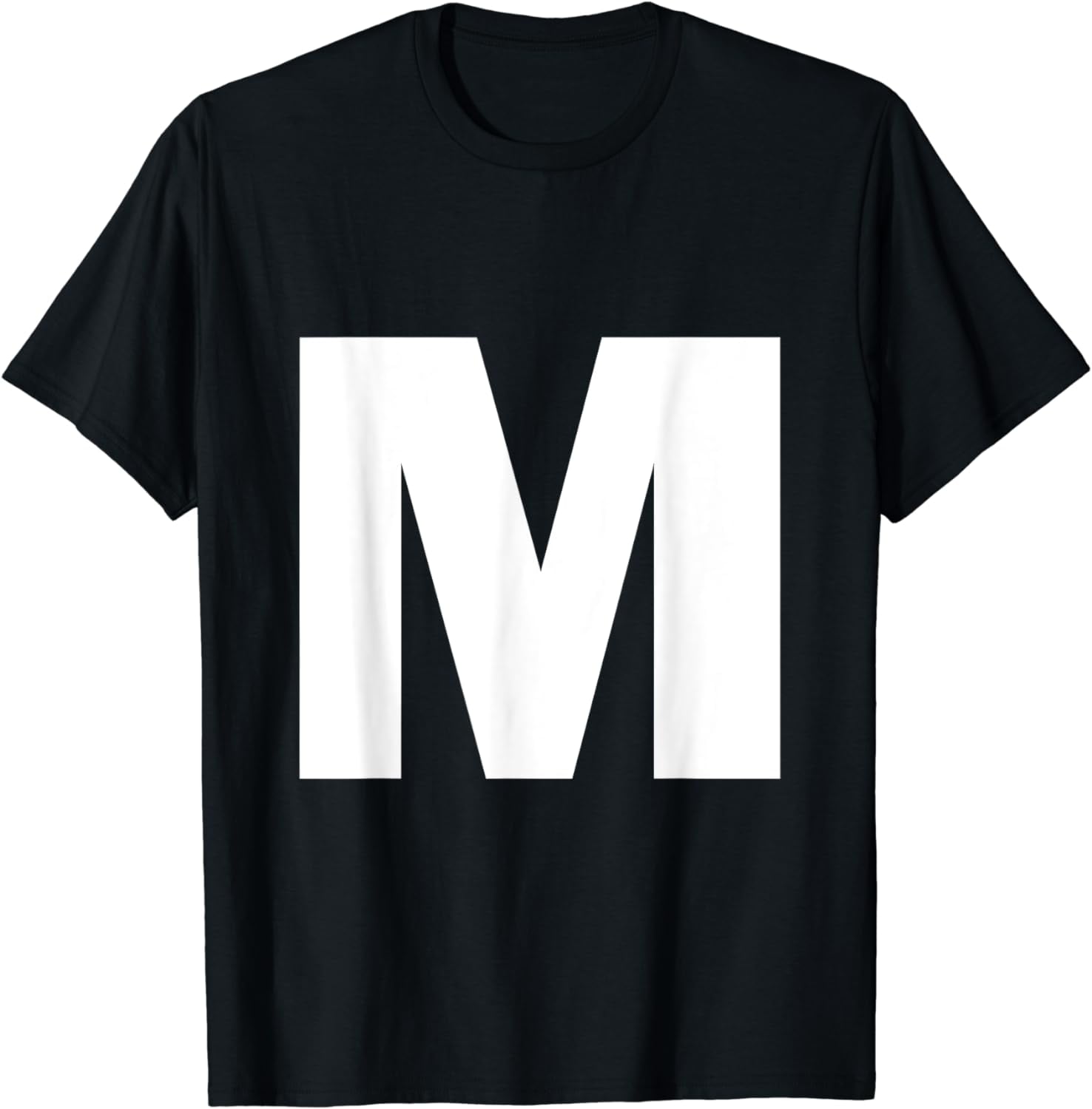 Letter M Capital Alphabet Monogram Initial T-Shirt - Walmart.com