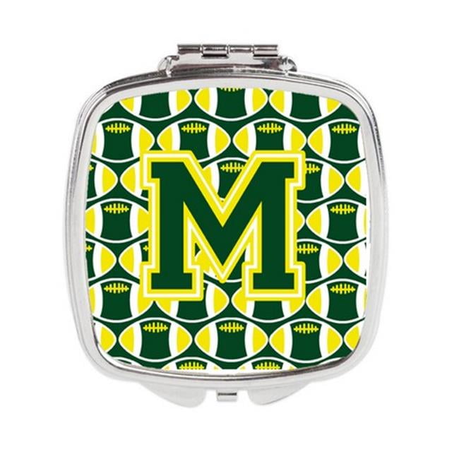 Letter M Football Green & Yellow Compact Mirror - Walmart.com