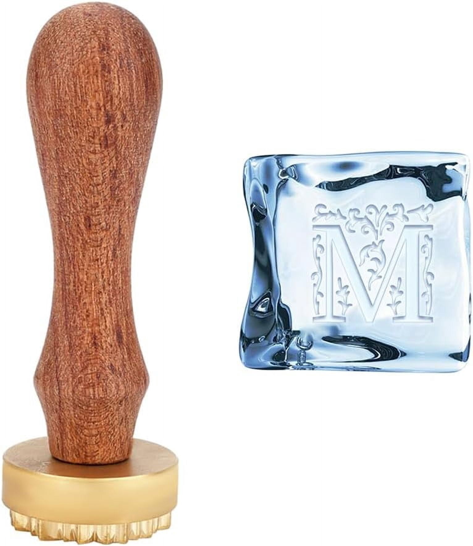 Letter M Ice Stamp 1.2 inch Ice Cube Stamp Vintage Ice Branding Stamp ...