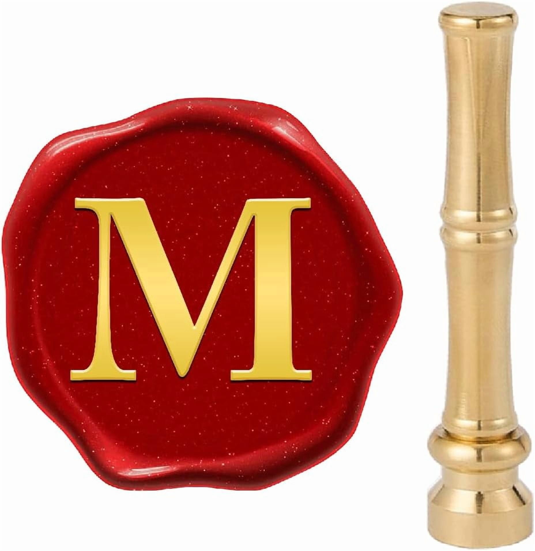 Letter M Initials Sealing Wax Stamp Alphabet Wax Seal Stamp Classic ...