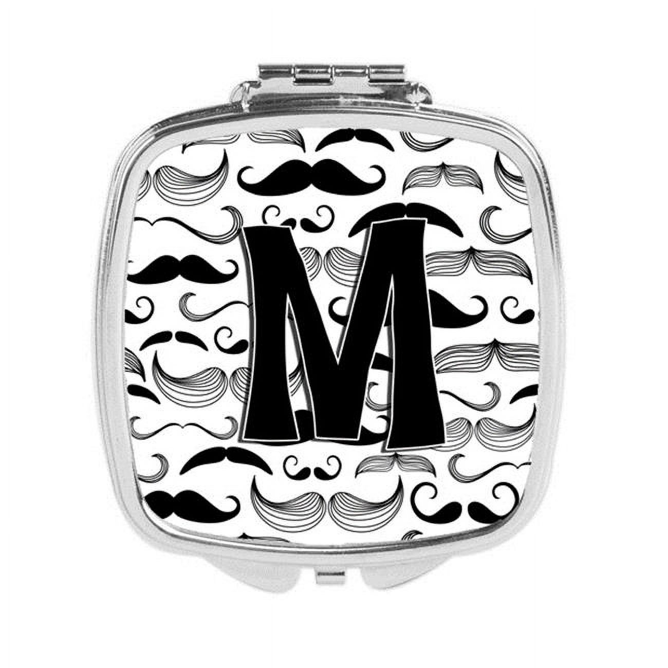 Letter M Moustache Initial Compact Mirror - Walmart.com