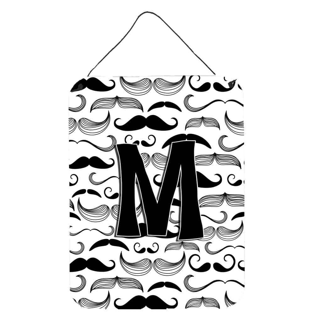 Letter M Moustache Initial Wall or Door Hanging Prints - Walmart.com