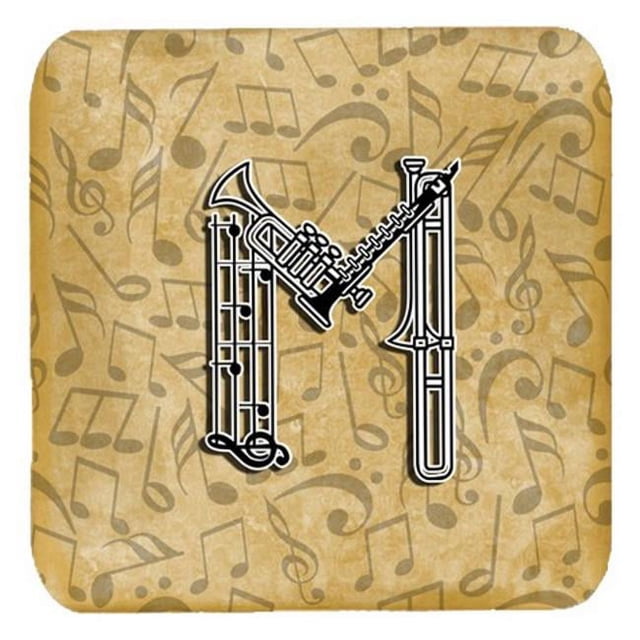 Letter M Musical Instrument Alphabet Foam Coasters, Set Of 4 - Walmart.com