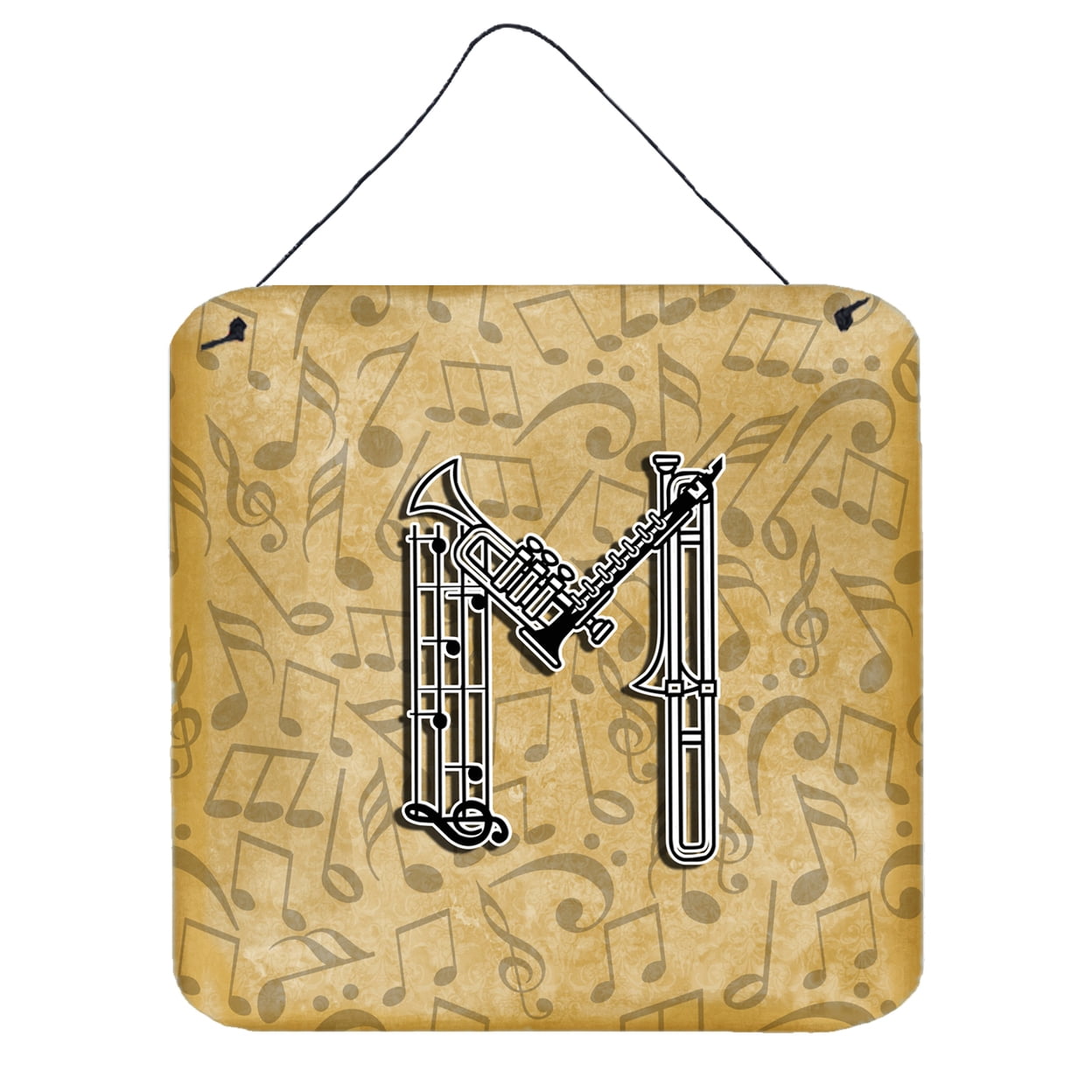 Letter M Musical Instrument Alphabet Wall or Door Hanging Prints ...