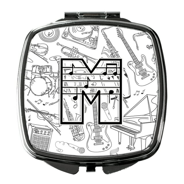 Letter M Musical Note Letters Compact Mirror - Walmart.com