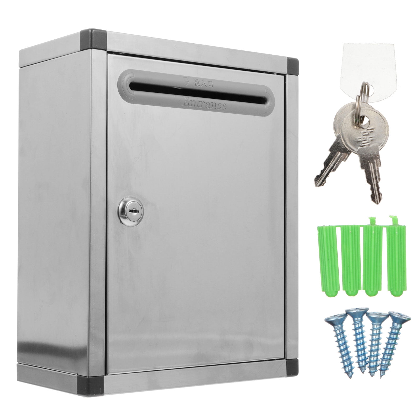 Raindrops Stainless Steel Wall Mount Mailbox Outdoor Complaint and ...