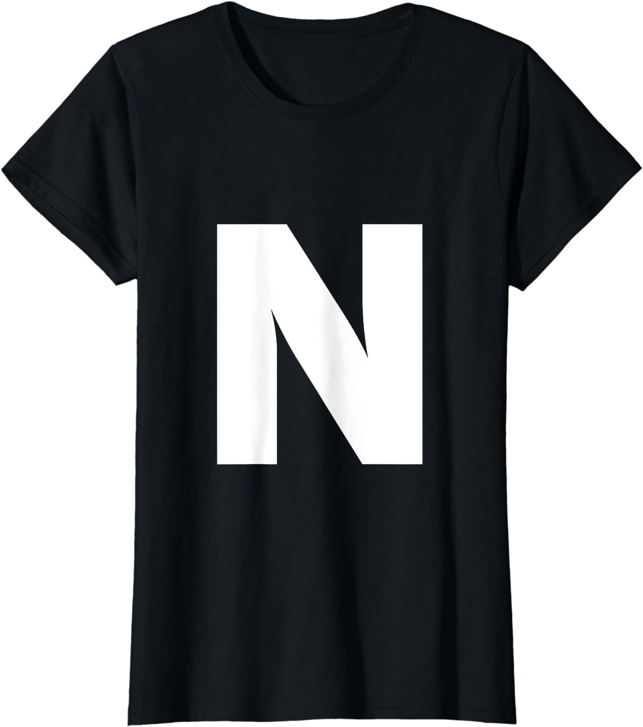 Letter N Capital Alphabet Monogram Initial T-Shirt - Walmart.com