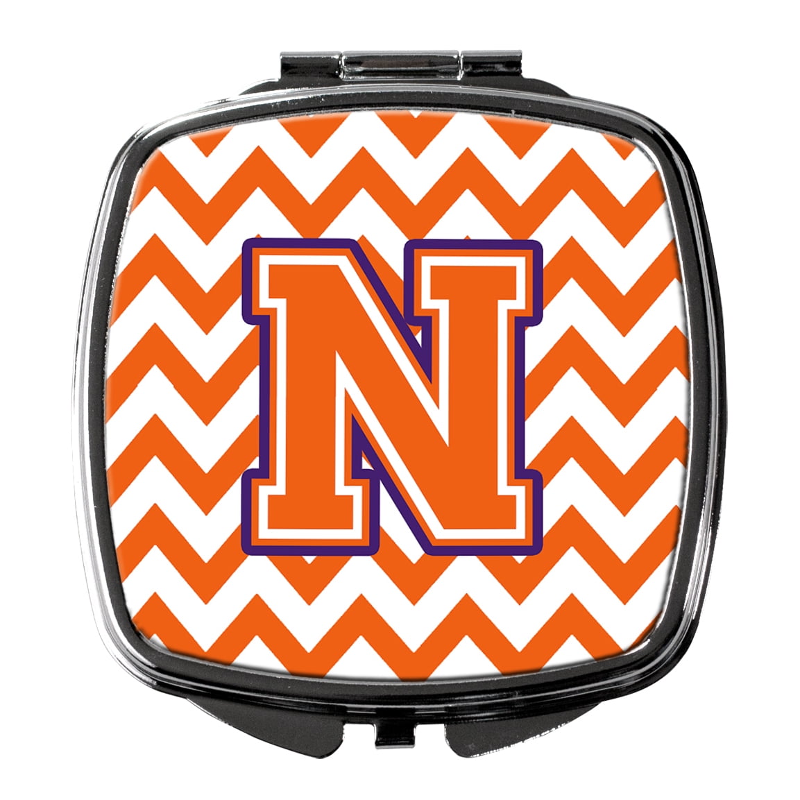 Letter N Chevron Orange and Regalia Compact Mirror - Walmart.com