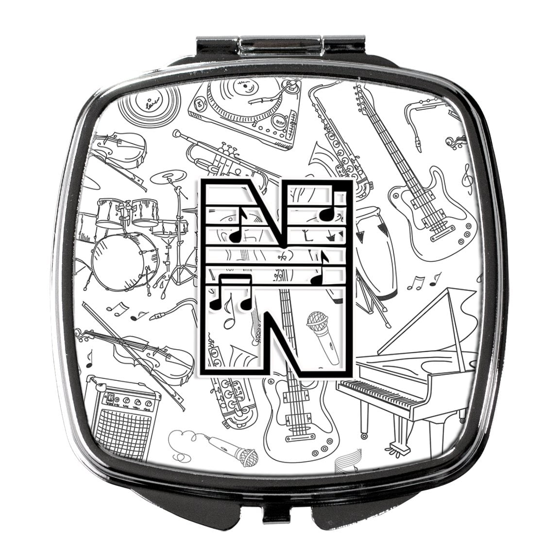 Letter N Musical Note Letters Compact Mirror - Walmart.com