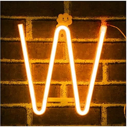 Letter Neon Lights, LED Neon Night Light Neon Lights Wall Decorative ...