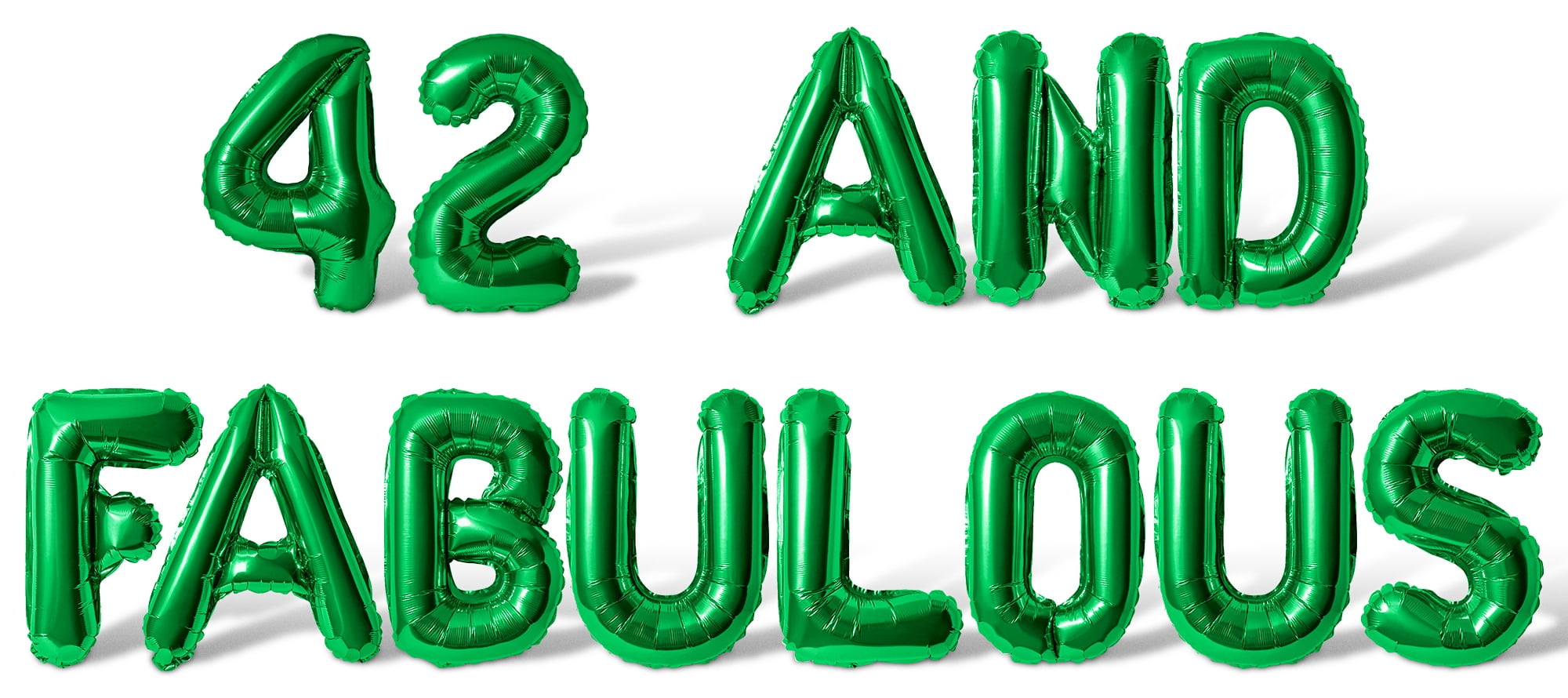 Letter & Number Balloons - 42 AND FABULOUS 16" Inch Alphabet Letters ...