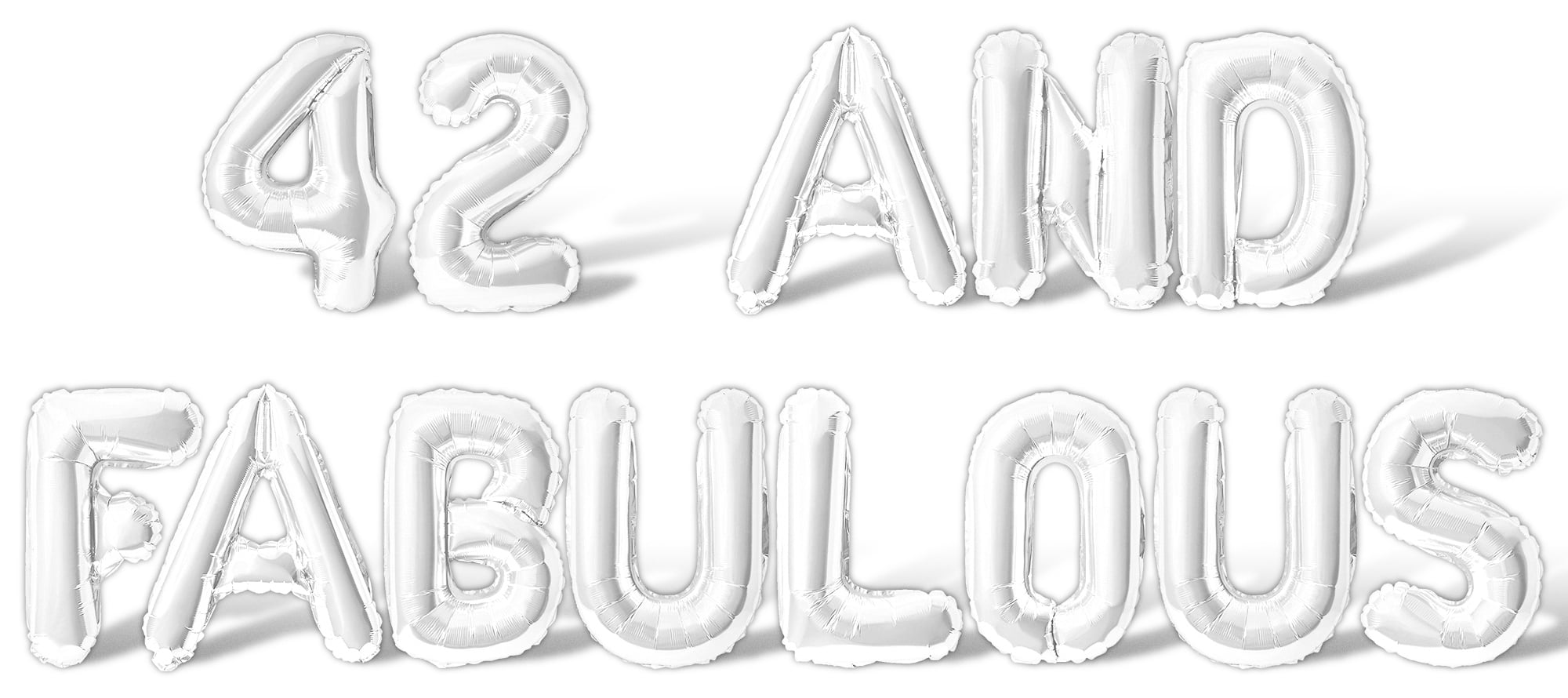 Letter & Number Balloons - 42 AND FABULOUS 16" Inch Alphabet Letters ...