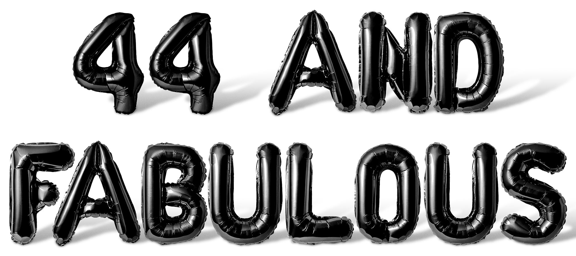 Letter & Number Balloons - 44 AND FABULOUS 16" Inch Alphabet Letters ...
