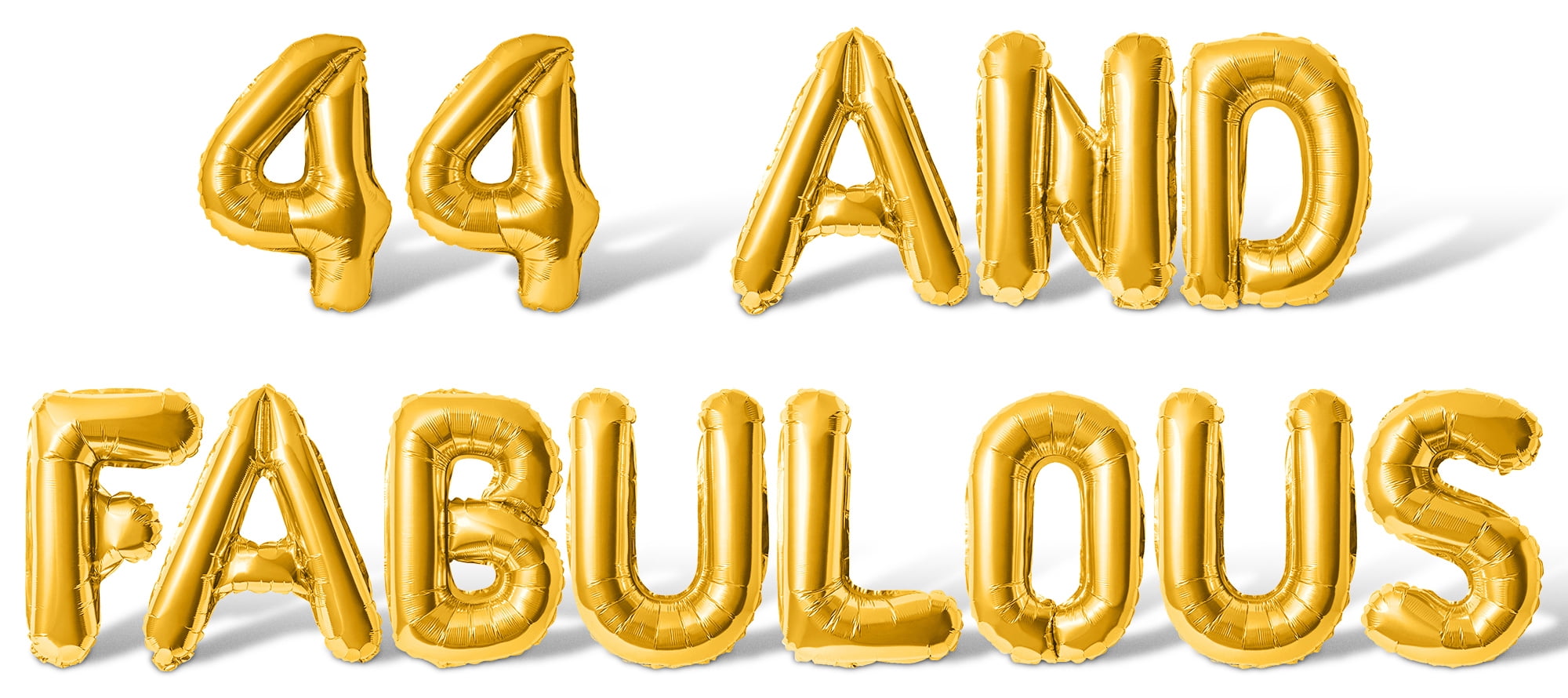 Letter & Number Balloons - 44 AND FABULOUS 16" Inch Alphabet Letters ...