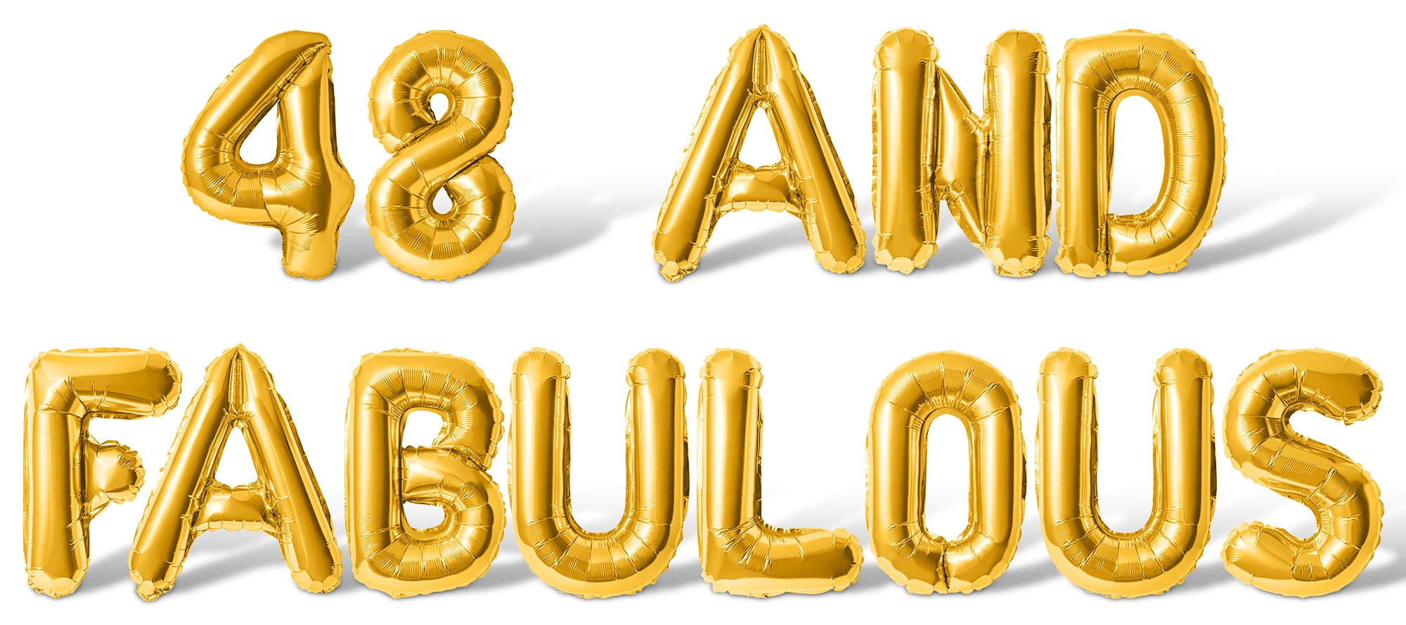 Letter & Number Balloons - 48 AND FABULOUS 16" Inch Alphabet Letters ...