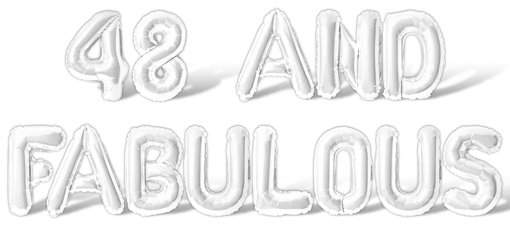 Letter & Number Balloons - 48 AND FABULOUS 16" Inch Alphabet Letters ...