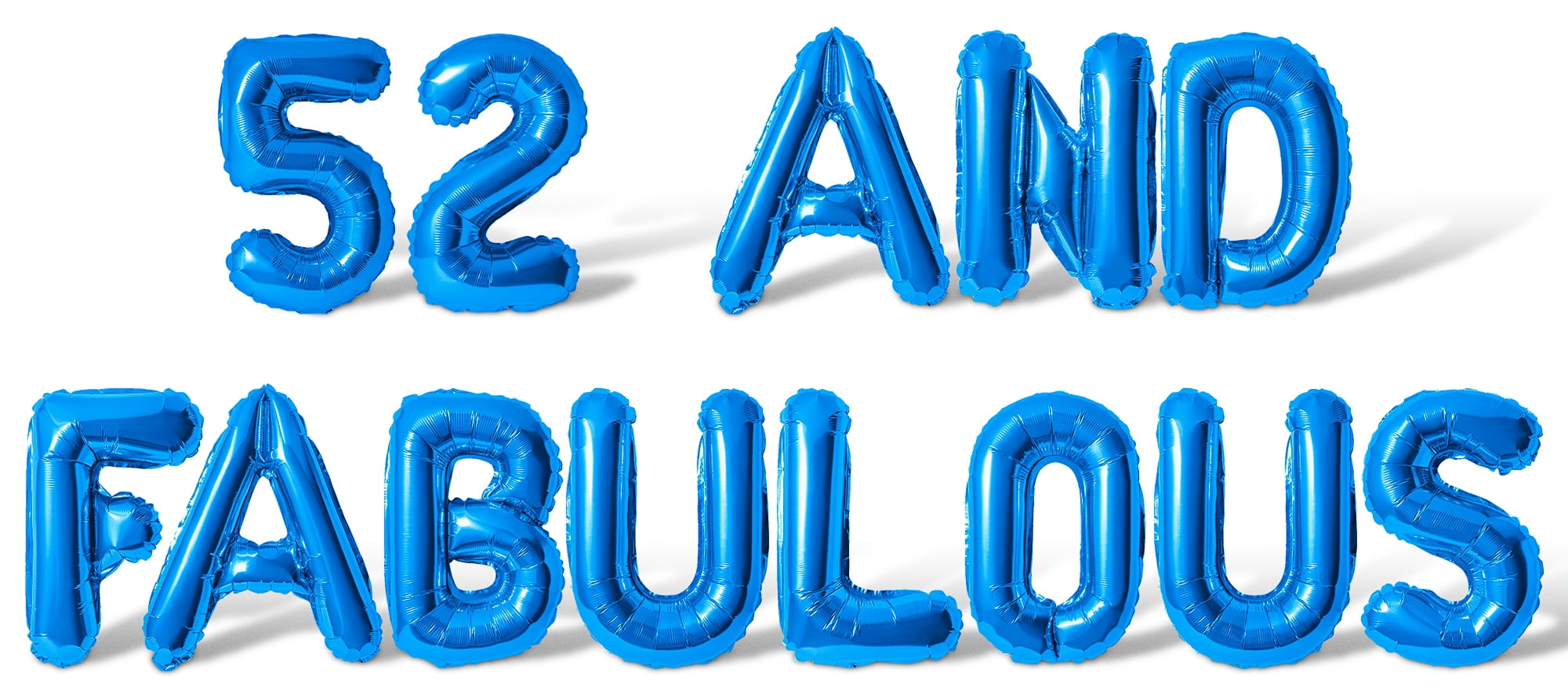 Letter & Number Balloons - 52 AND FABULOUS 16" Inch Alphabet Letters ...