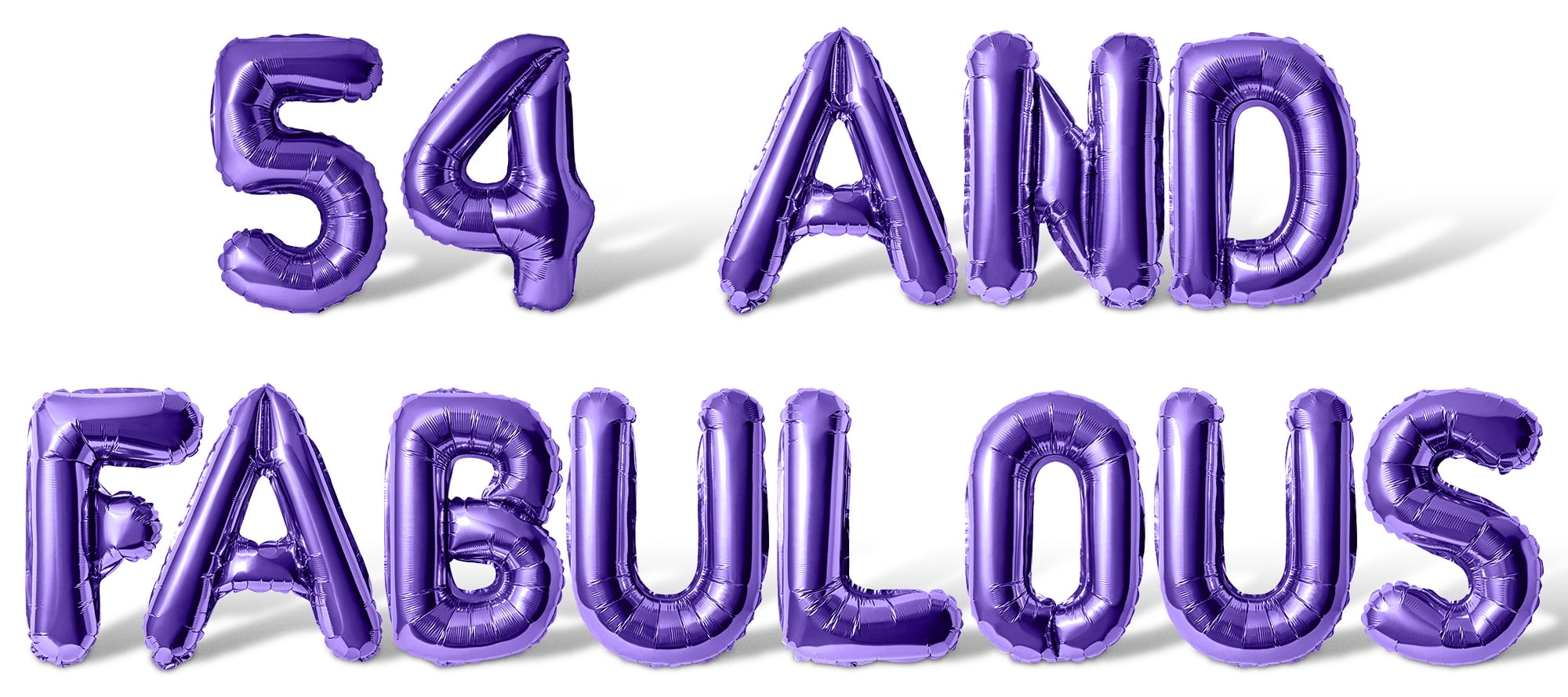Letter & Number Balloons - 54 AND FABULOUS 16" Inch Alphabet Letters ...