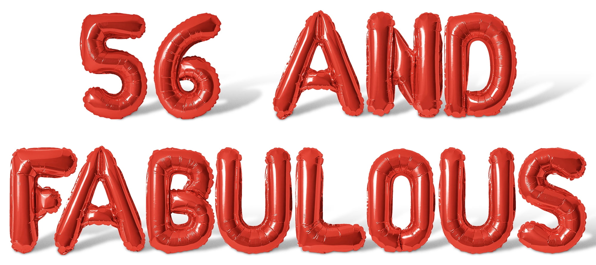 Letter & Number Balloons - 56 AND FABULOUS 16" Inch Alphabet Letters ...