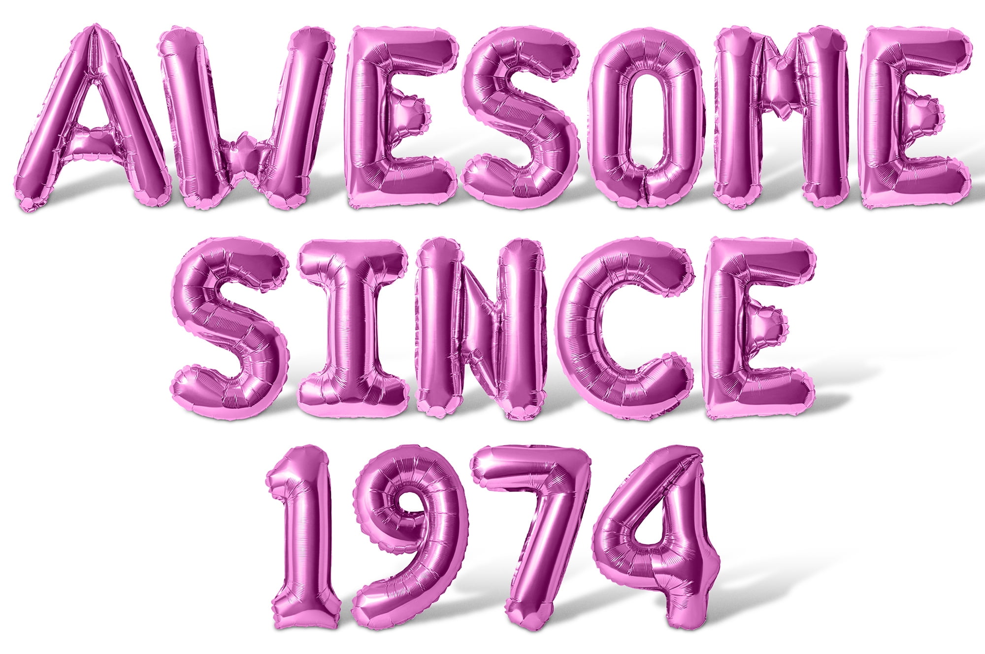 Letter & Number Balloons - AWESOME SINCE 1974 16" Inch Alphabet Letters ...