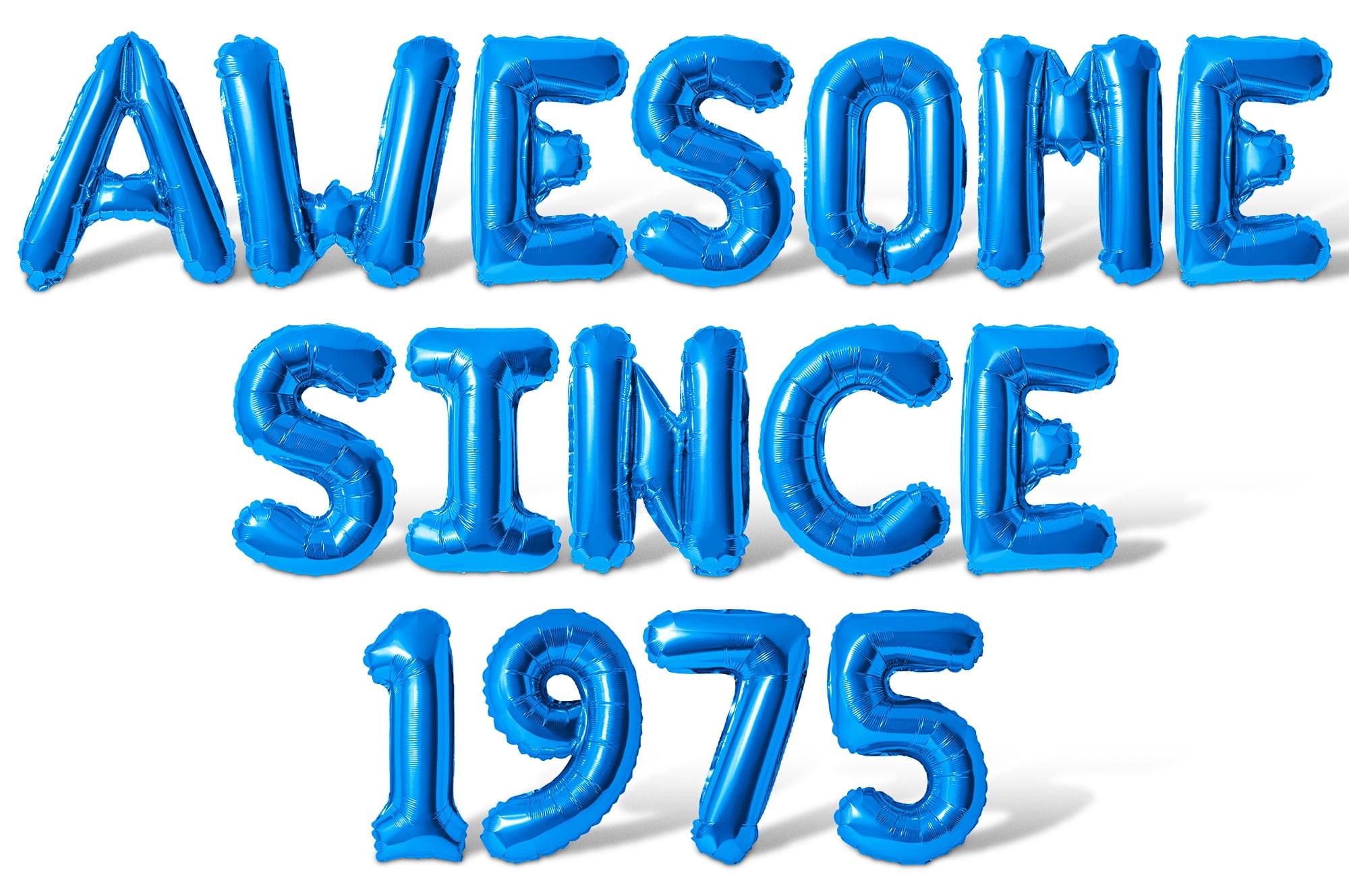 Letter & Number Balloons - AWESOME SINCE 1975 16" Inch Alphabet Letters ...