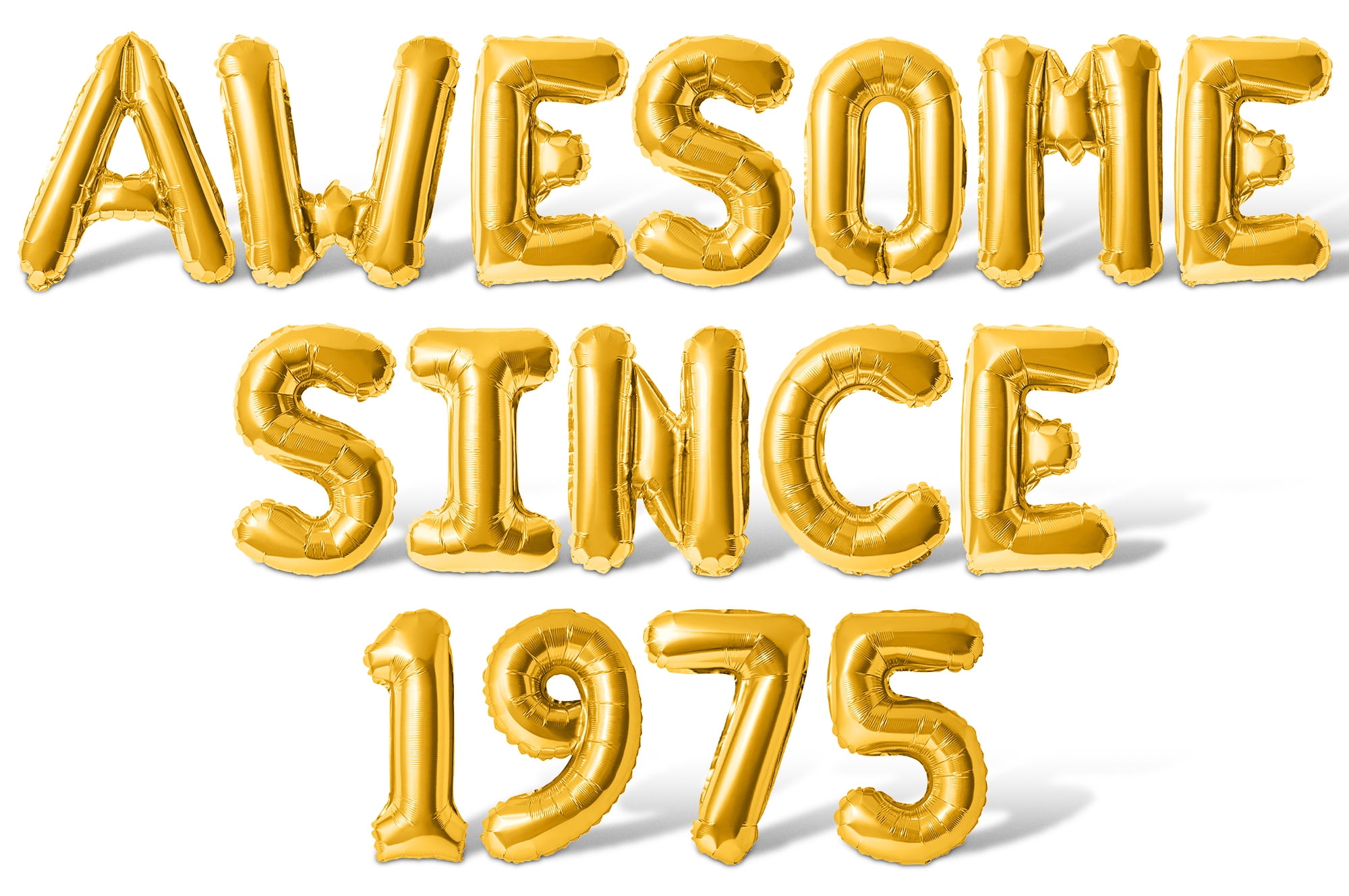 Letter & Number Balloons - AWESOME SINCE 1975 16" Inch Alphabet Letters ...