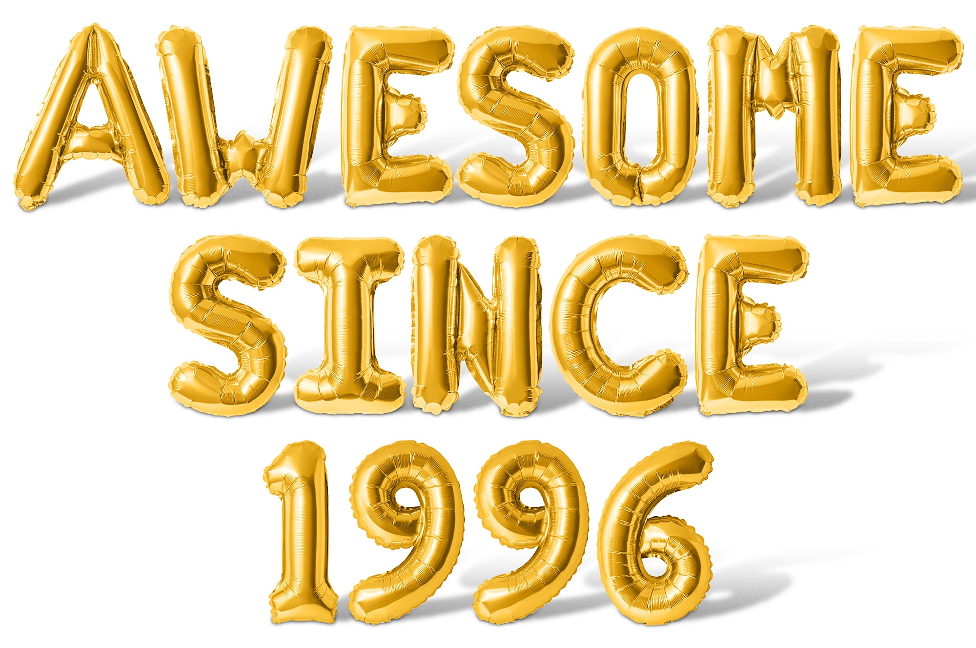 Letter & Number Balloons - AWESOME SINCE 1996 16" Inch Alphabet Letters ...