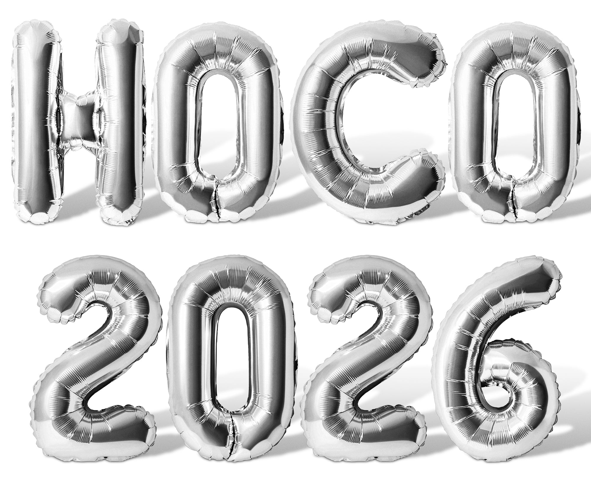 Letter & Number Balloons - HOCO 2026 16" Inch Alphabet Letters Foil ...