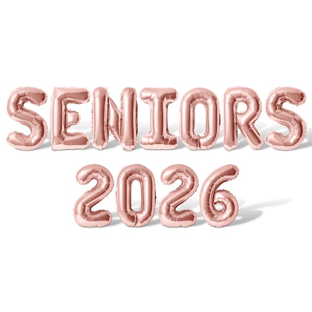 Letter & Number Balloons - SENIORS 2026 16" Inch Alphabet Letters Foil ...