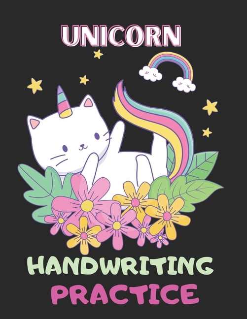 Letter and Number Handwriting Practice: Unicorn Handwriting Practice ...