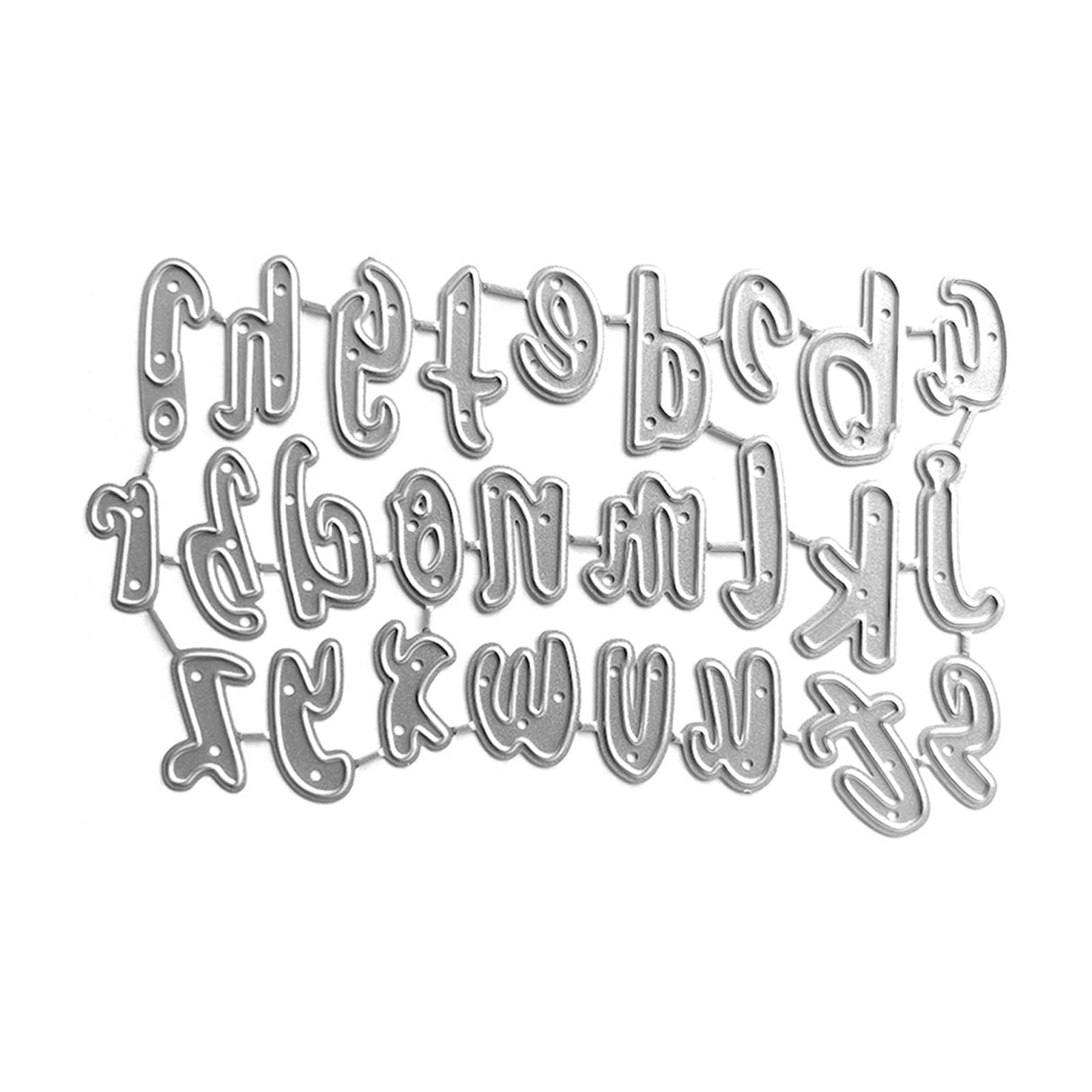 Letter Number Metal Cutting Dies Scrapbooking Stencil Die Cuts Card ...