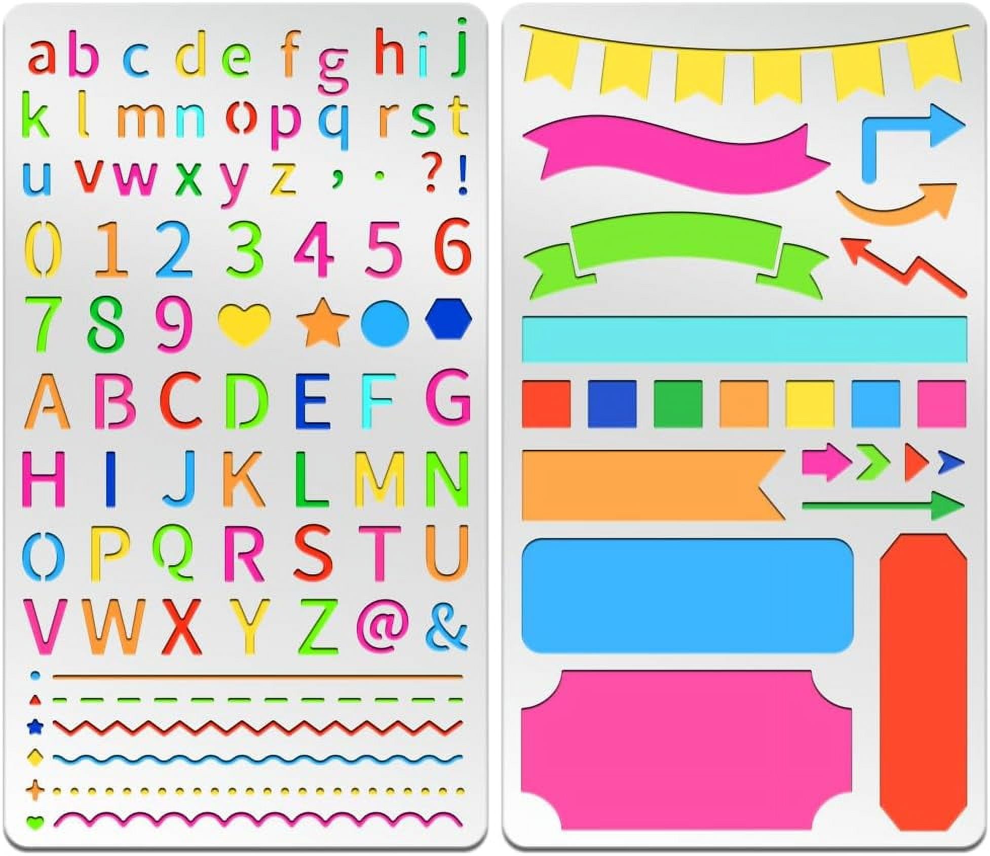 Letter Number Metal Stencils 4x7 Reusable Alphabet Templates Metal ...