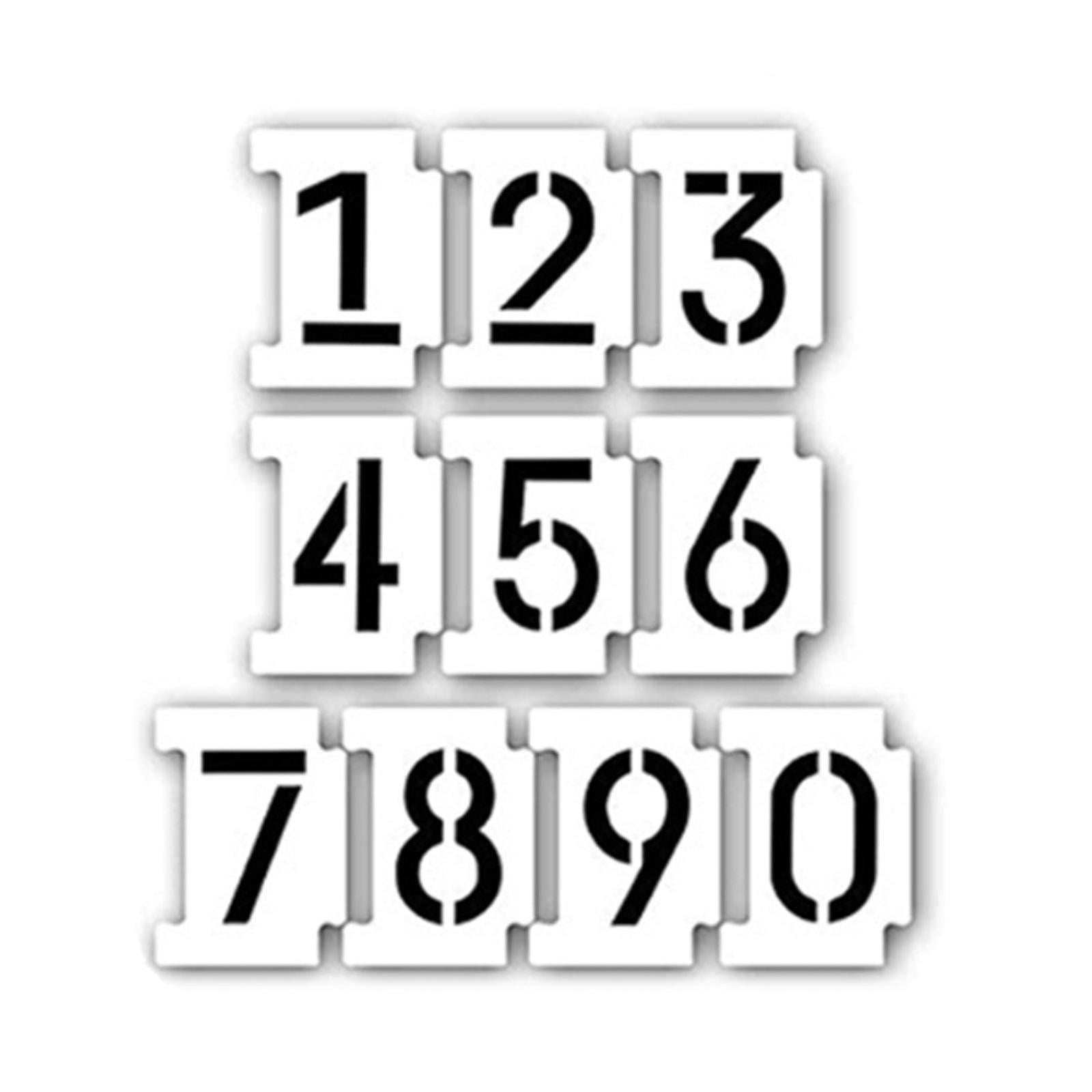 Letter Number Stencil For Painting Reusable Drawing Template For Wood ...