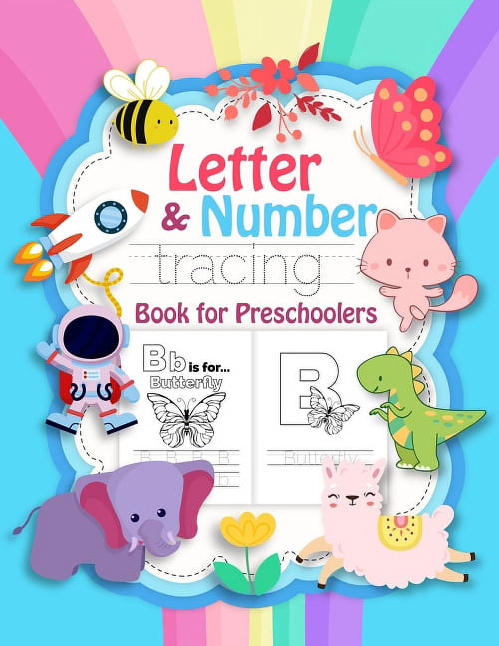 Letter & Number Tracing Book for Preschoolers: Letter Tracing and ...