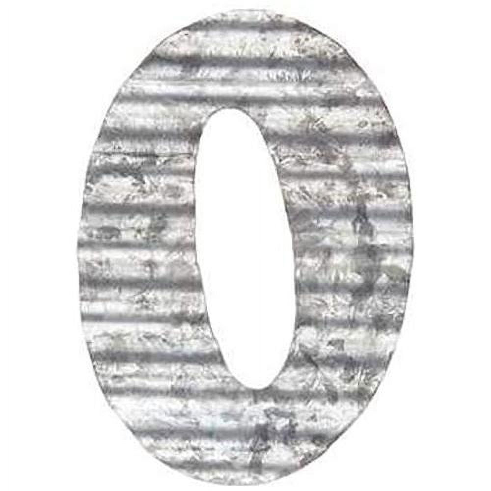 Letter O - 5" Corrugated Metal Letter - Walmart.com